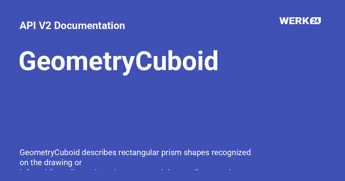 GeometryCuboid - API V2 Documentation