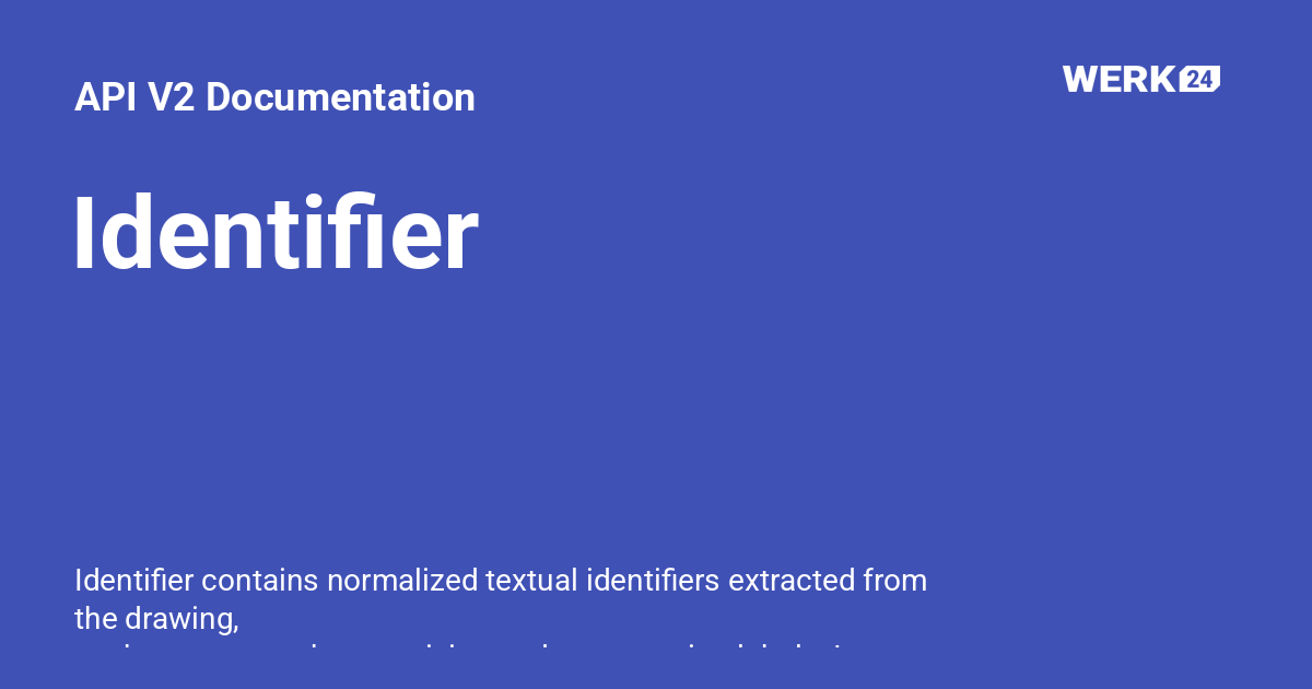 Identifier - API V2 Documentation