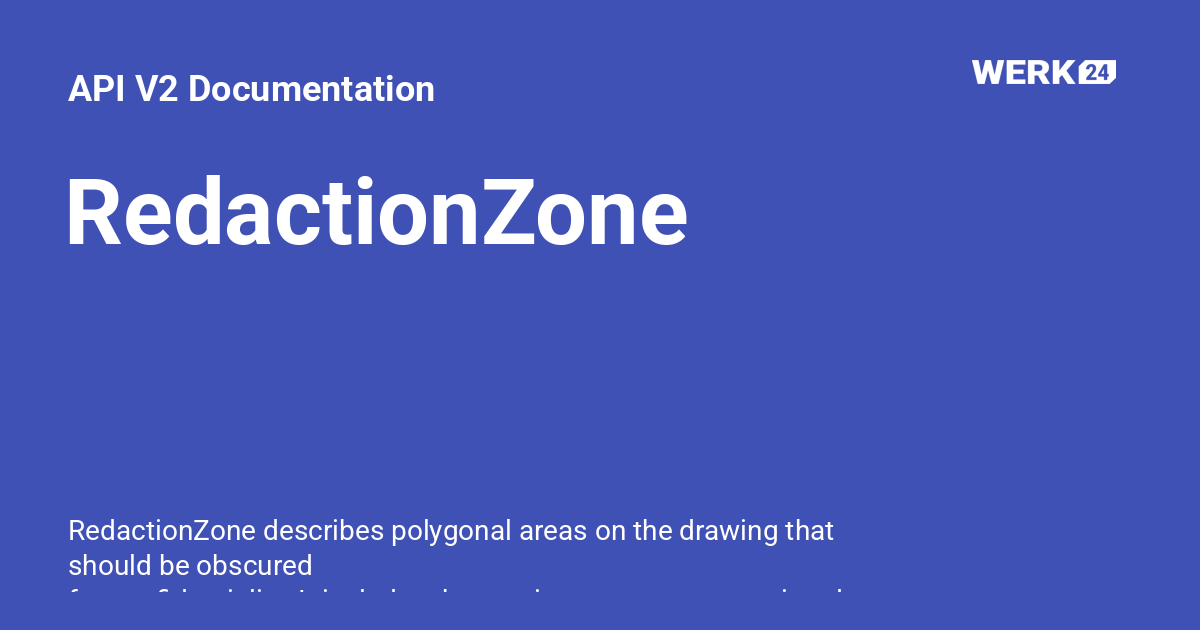 RedactionZone - API V2 Documentation