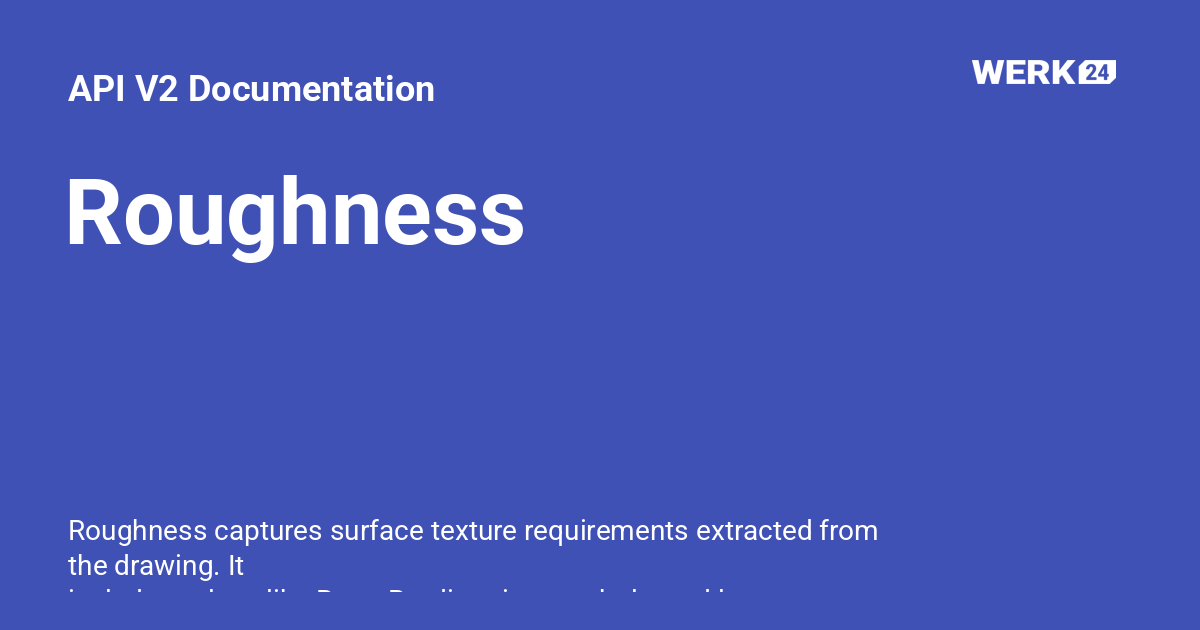 Roughness - API V2 Documentation