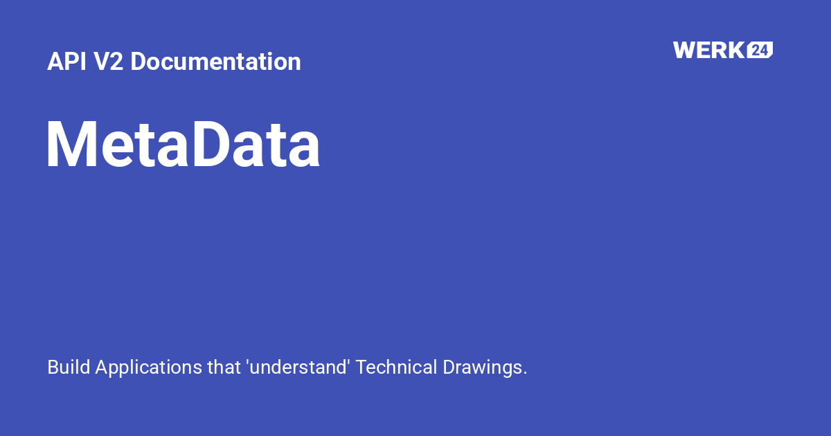 MetaData - API V2 Documentation