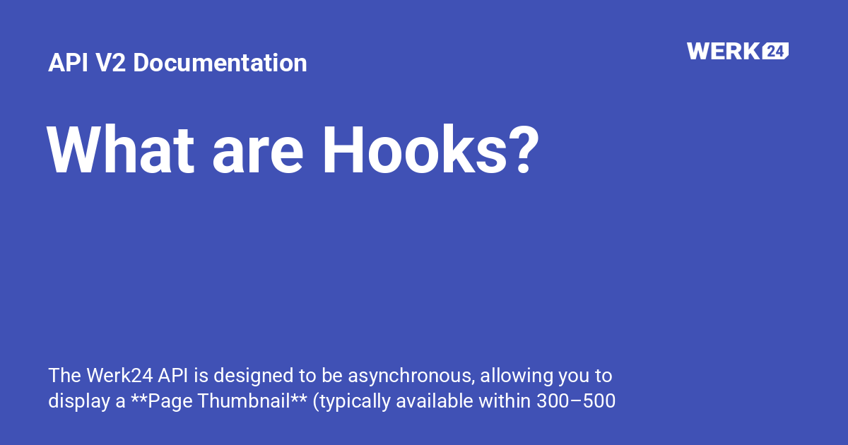 What are Hooks? - API V2 Documentation