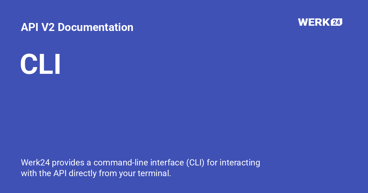 CLI - API V2 Documentation